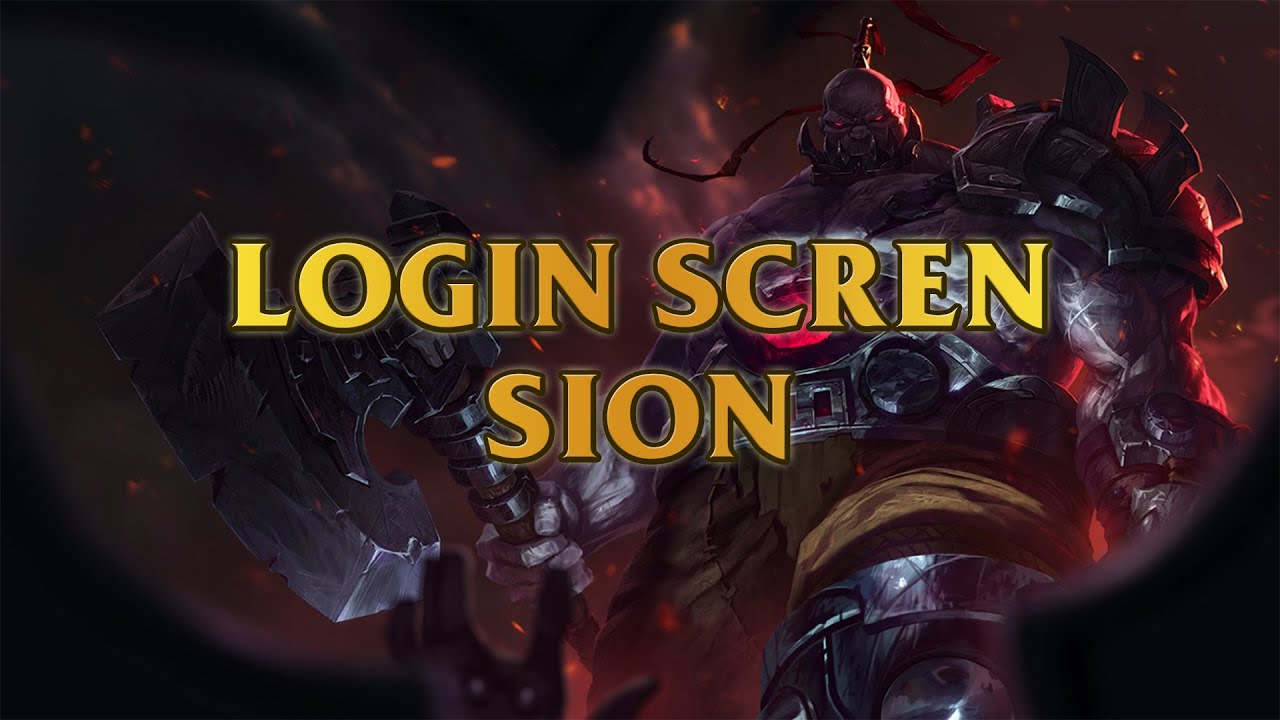 Sion Login Screen With Music And Animation - YouTube