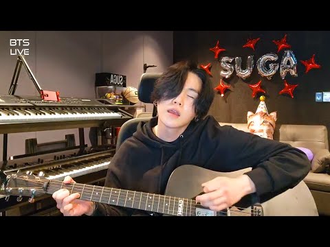 SUGA Playing Guitar & Singing | Happy Birthday SUGA 💜
