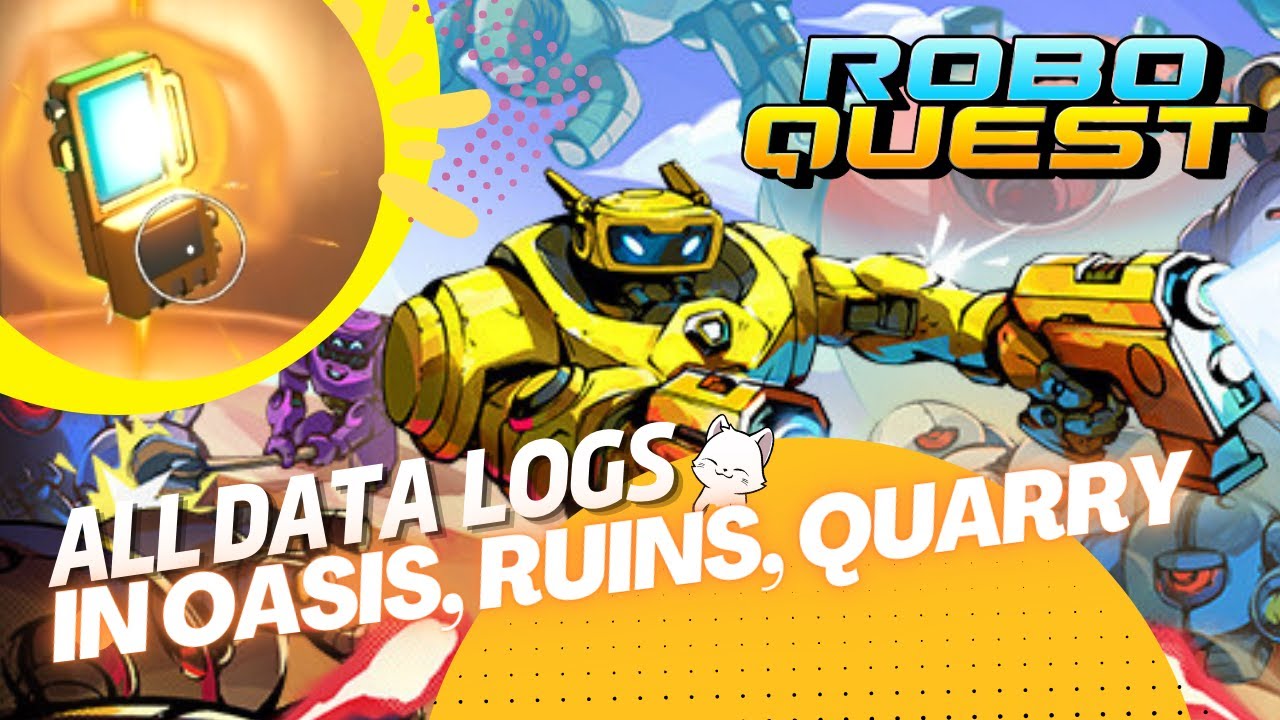 Roboquest v1.0 | All Data Logs in Oasis, Ruins, Quarry - YouTube