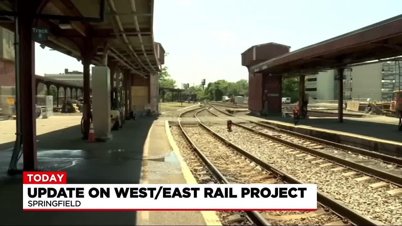 State, federal officials provide update on East-West rail project - YouTube