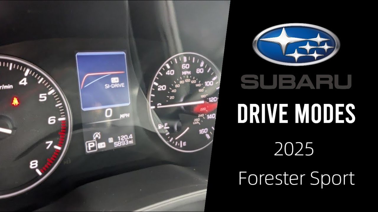 Drive Modes of the 2025 Subaru Forester | SI-DRIVE and X-Mode - YouTube
