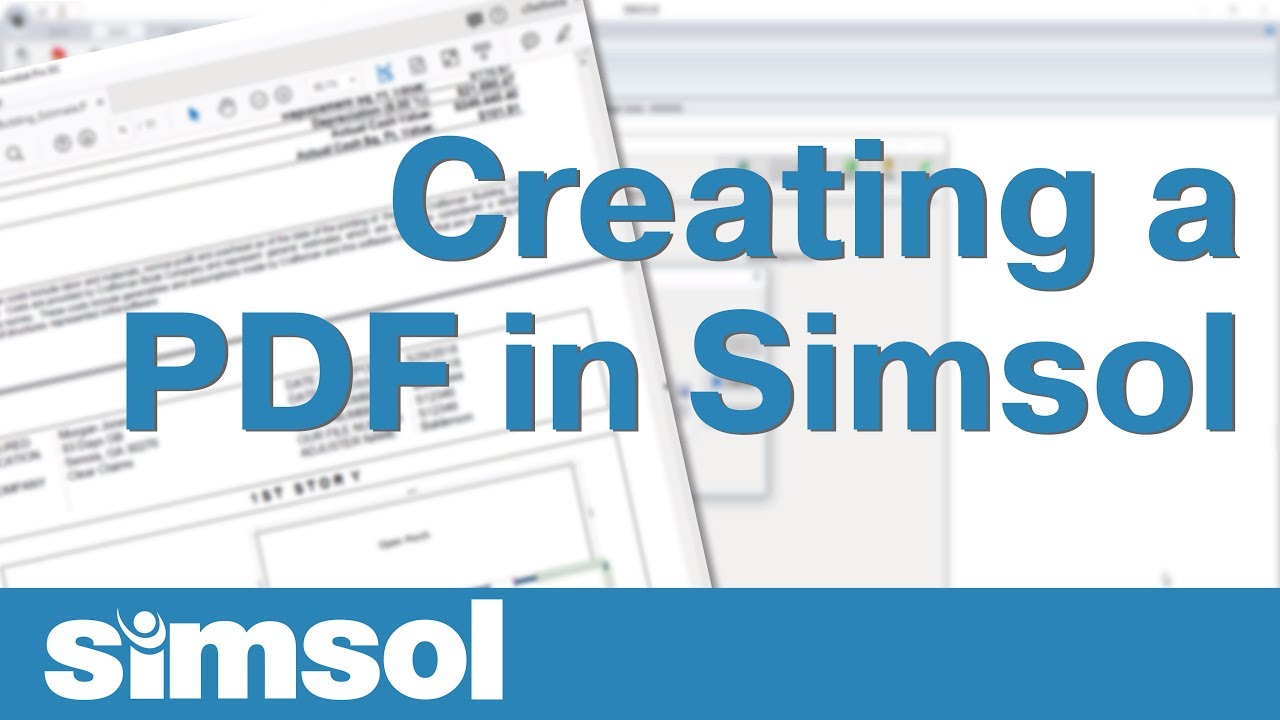 How to Print and Generate PDFs in Simsol - Step Six - YouTube