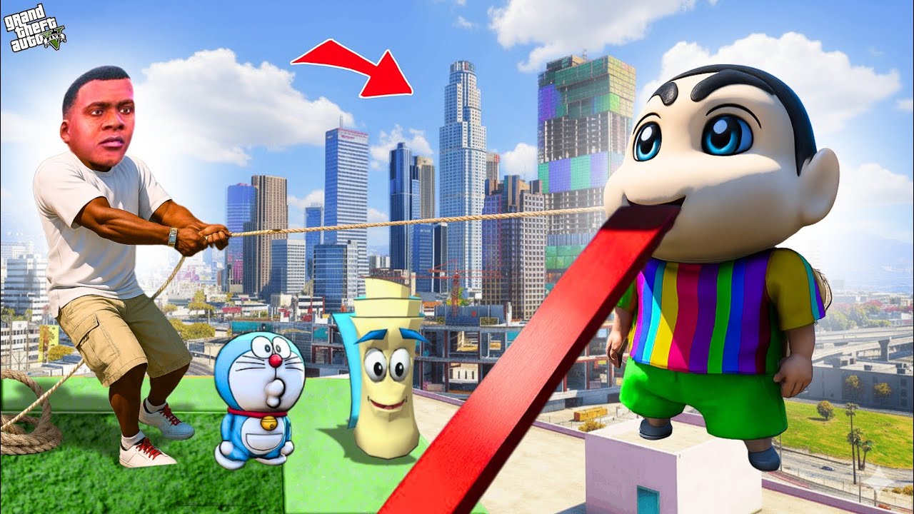 Shinchan & Franklin Found Biggest Shinchan Mouth 😱 in GTA 5 | GTA 5 ...