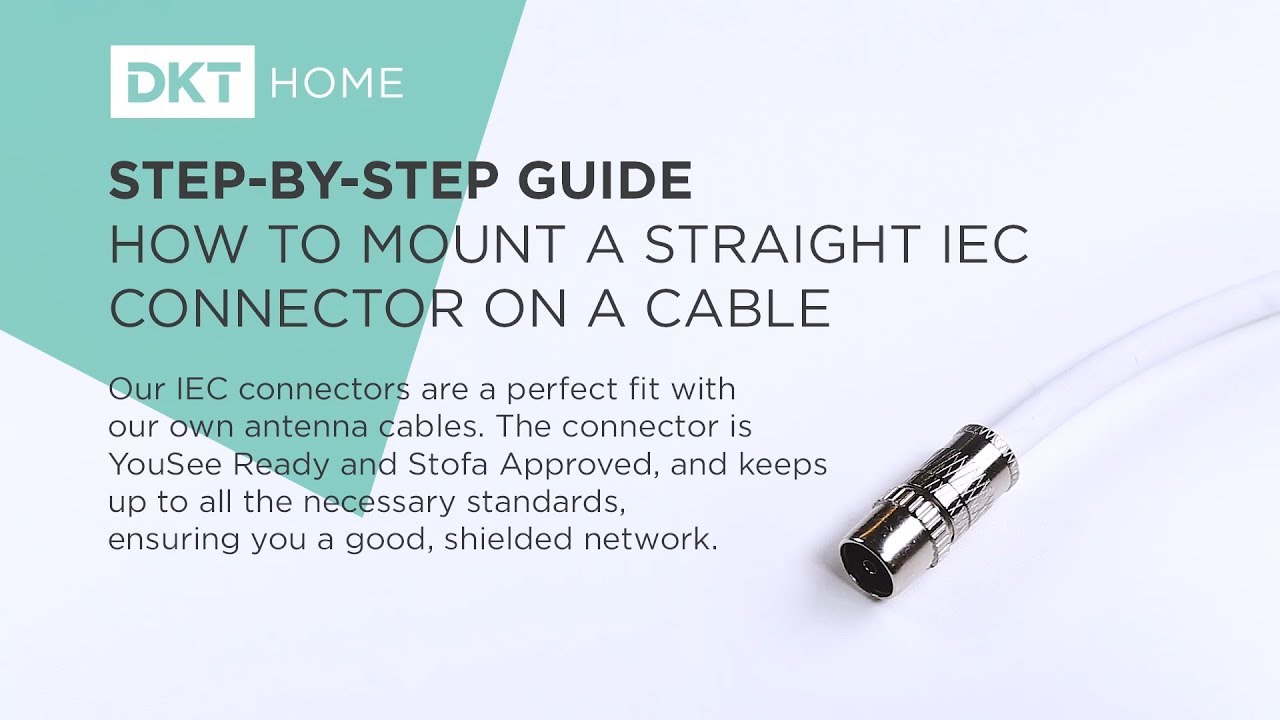 Step by Step Guide - How To Mount A Straight IEC Connector On A Cable ...
