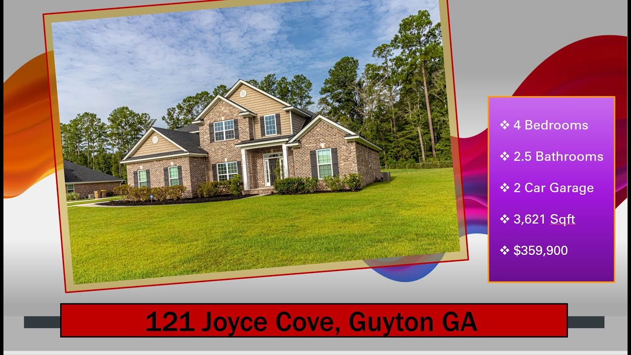 Tour 121 Joyce Cove Guyton GA - YouTube
