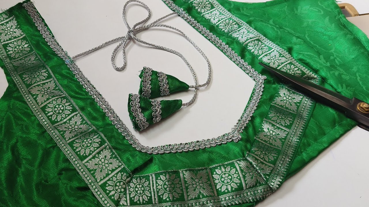 Very easy Designer blouse design cutting and stitching || Designer ...