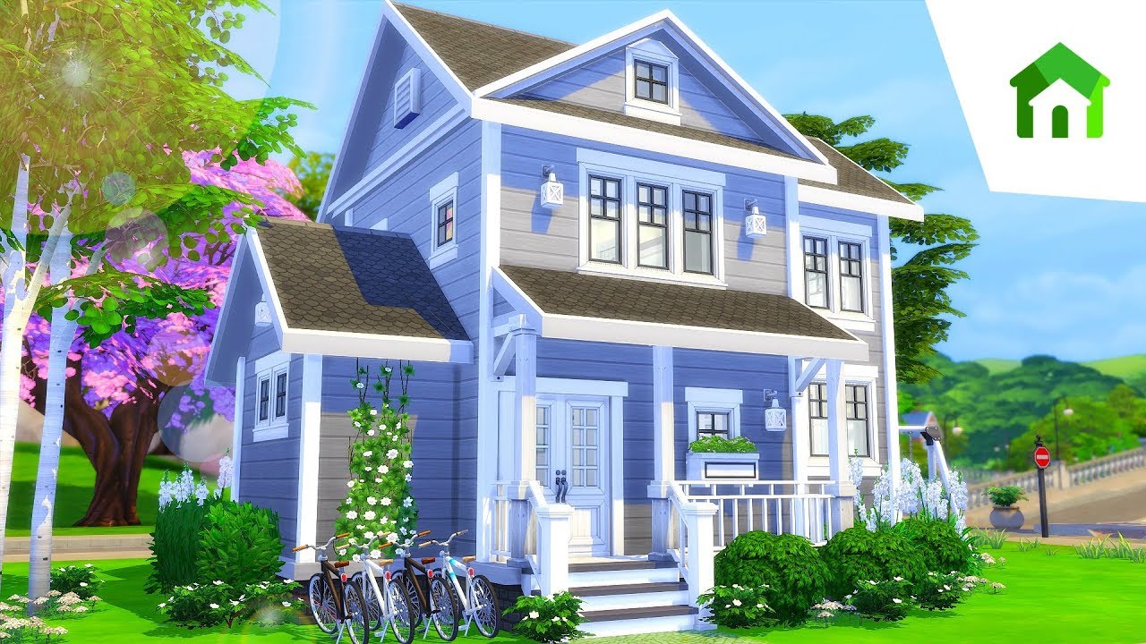 TINY HOUSE FOR 8 SIMS | Sims 4 Speed Build 🤍 - YouTube