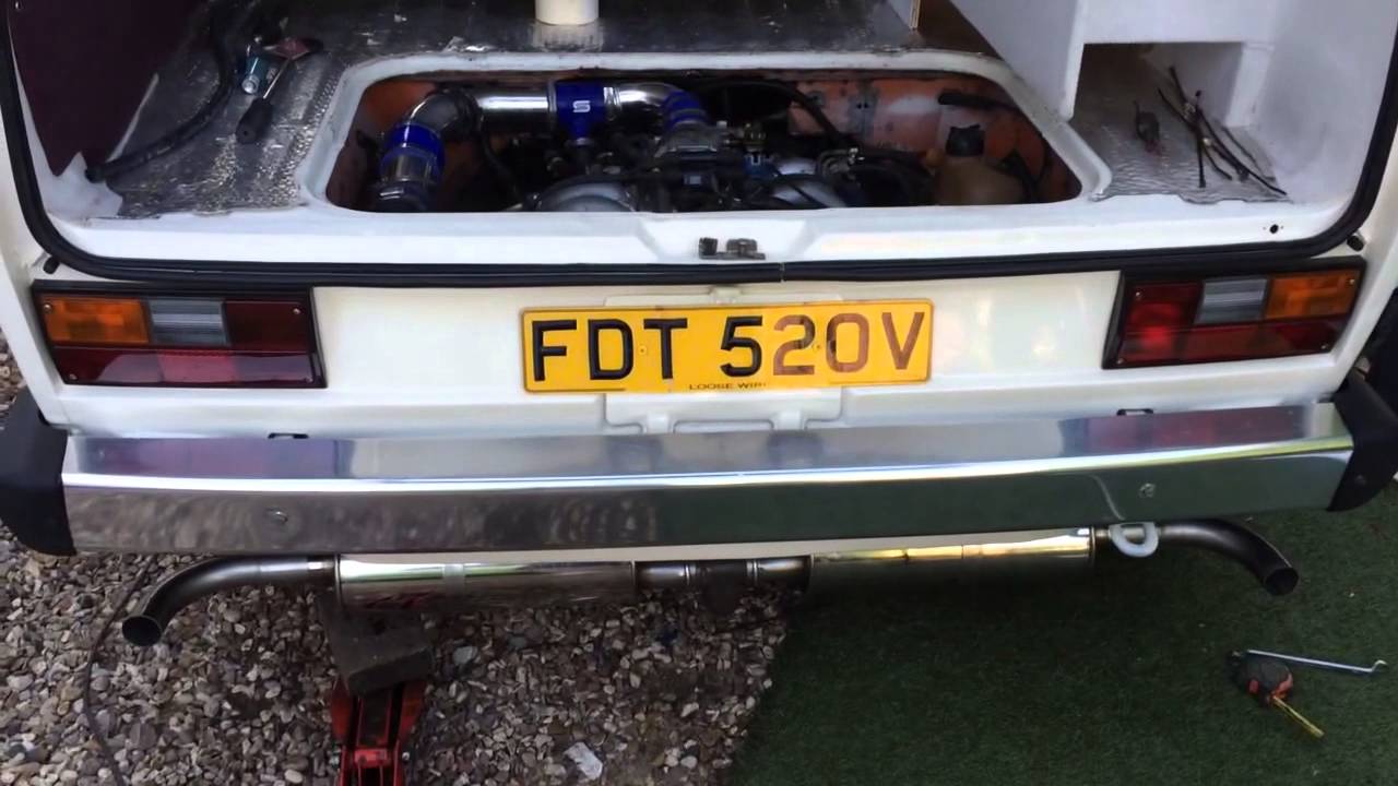 Vw T25 / T3 Subaru Legacy engine fitted - YouTube