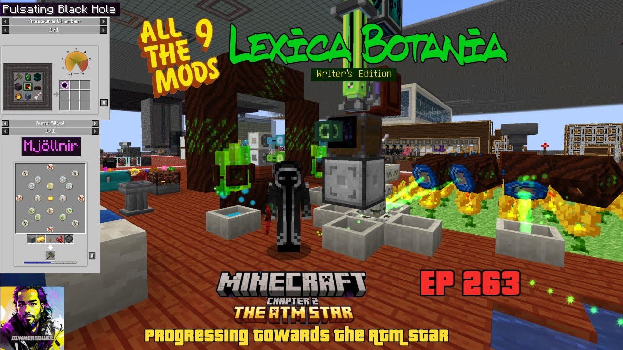 All the Mods 9 EP263: ATM Star: Pulsating Black Hole - Botania, Rune ...
