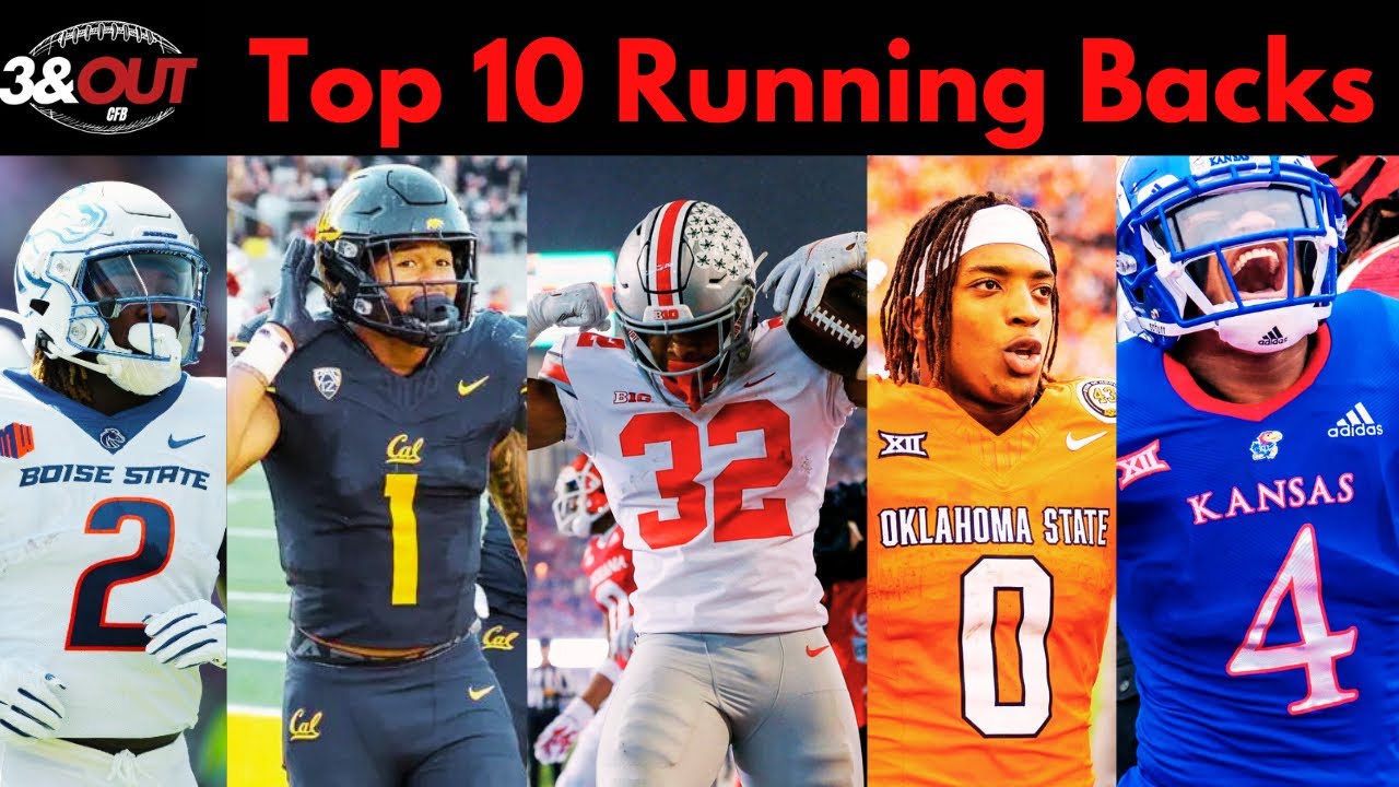 Top 10 Running Backs in College Football - YouTube