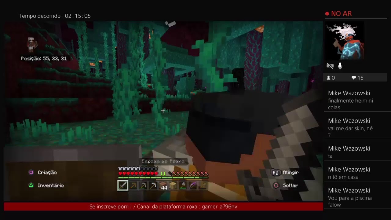 Live de Minecraft no mapa da nossa série ! MOP #6 EM LIVE ! - YouTube