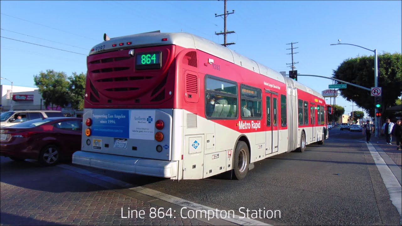 LACMTA 2005 NABI 60-BRT CNG #9282 - YouTube