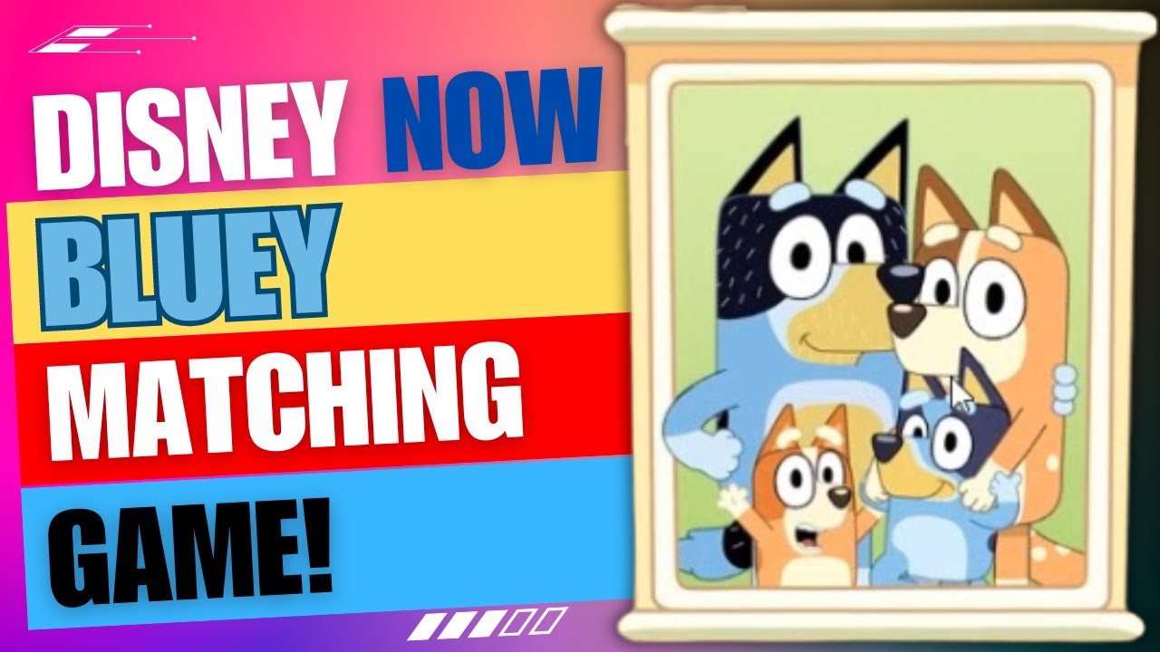 Disney Junior App - Bluey Matching Game #disneyjunior #bluey - YouTube