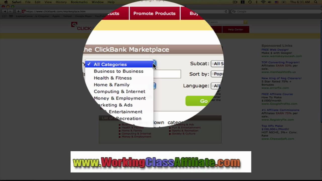 How to Use Clickbank Part 1 - YouTube