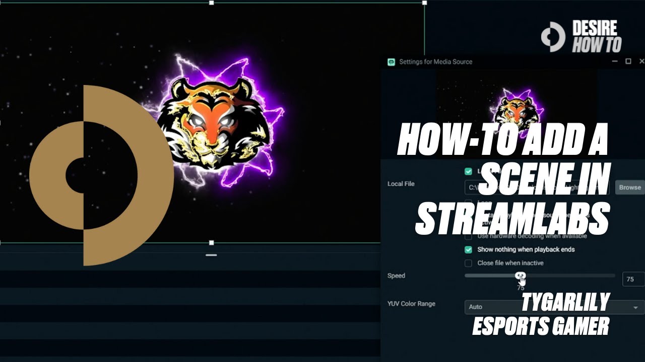 How-To Add a Scene in Streamlabs | Tygarlily - YouTube