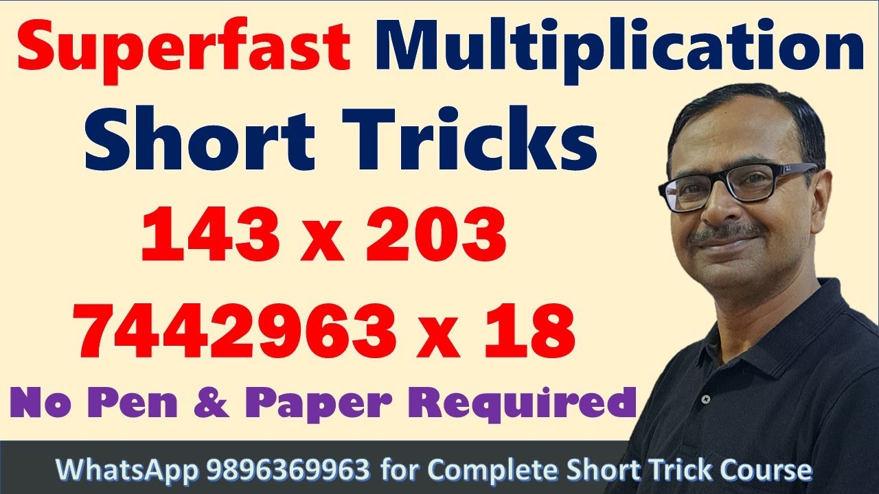 Fast Multiplication Tricks II Numbers Ending in 3 II Multiply Big ...