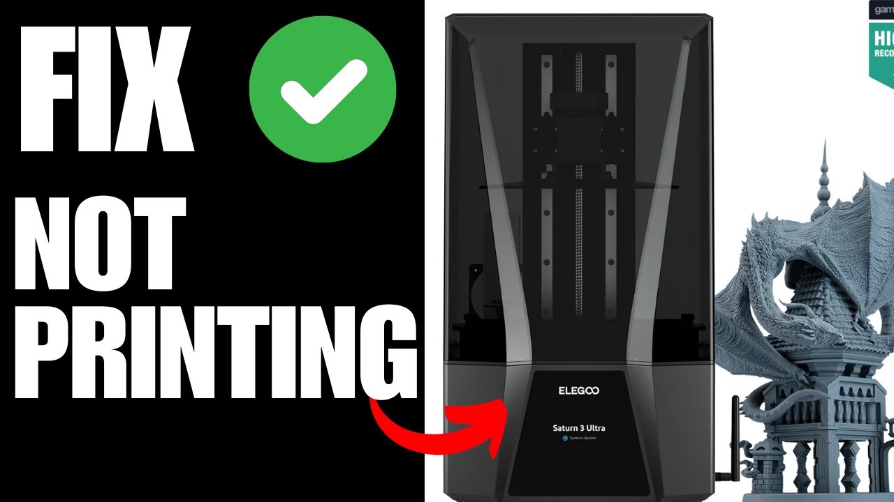 Elegoo Saturn 3 Ultra not printing - How To Fix - YouTube