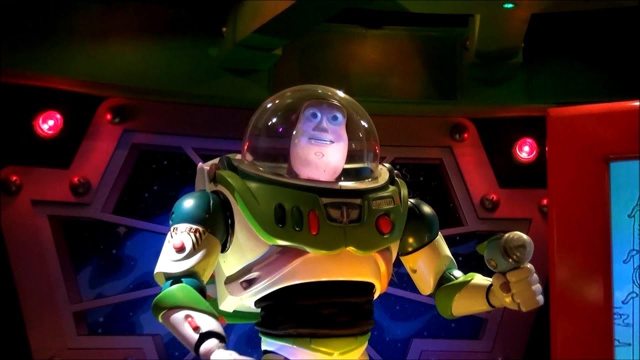 [4K] Buzz Lightyear Laser Blast Buzz l'Éclair Disneyland Paris - YouTube