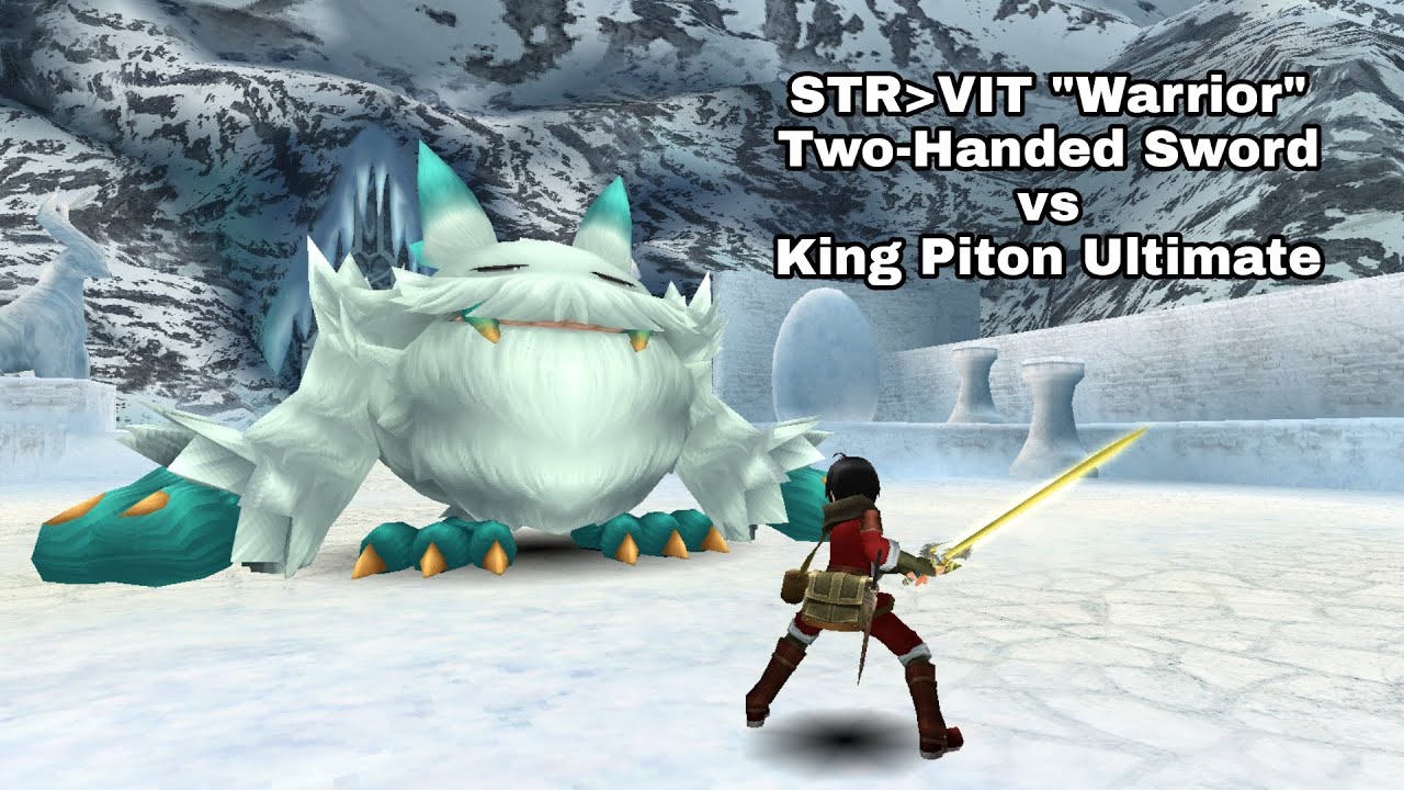 King Piton Ultimate Solo Victory (STR-VIT Two-Handed Sword) | Toram ...