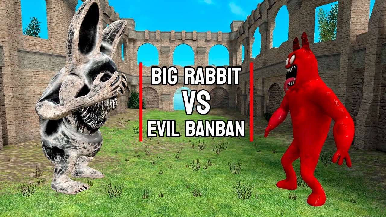 Big Rabbit Vs. Evil Banban! Epic BossFight! Zoonomaly Vs. Garten of ...