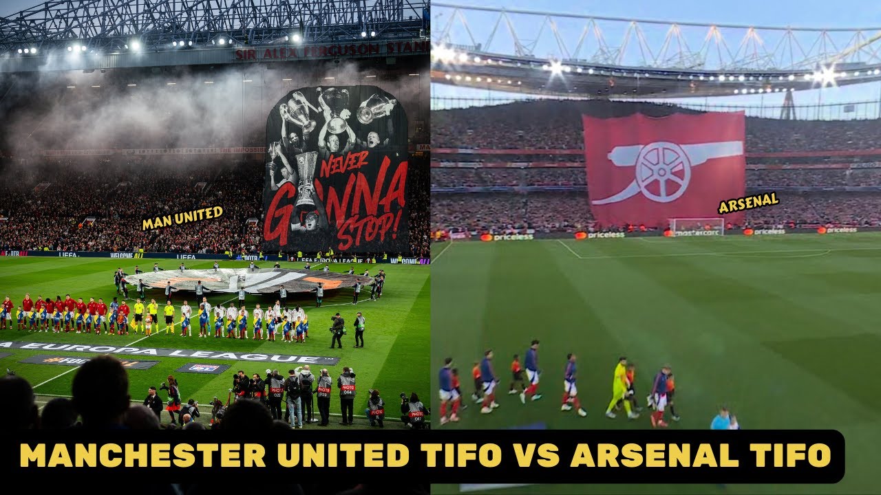 Manchester United tifo vs Arsenal tifo - YouTube