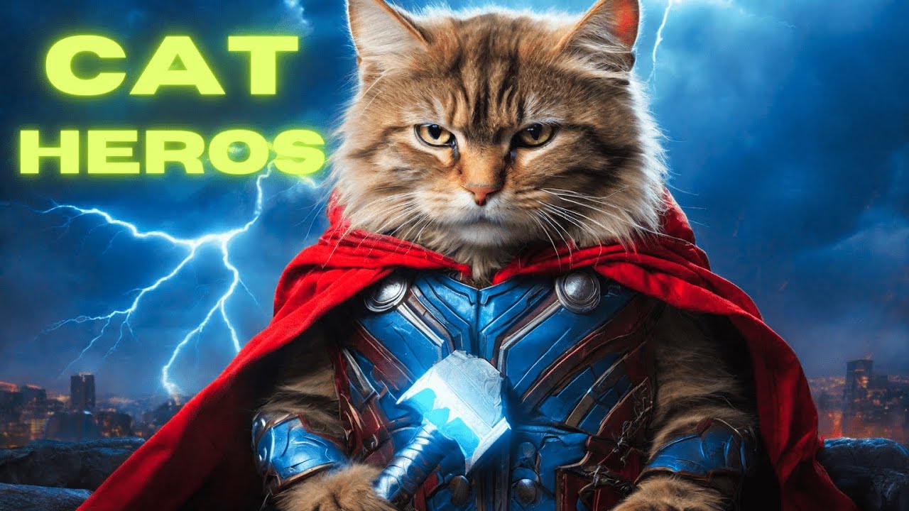 Unleash the Paw-some: Meet the BEST Cat Heroes! 🐾😺 📸 ️ #cat #hero # ...