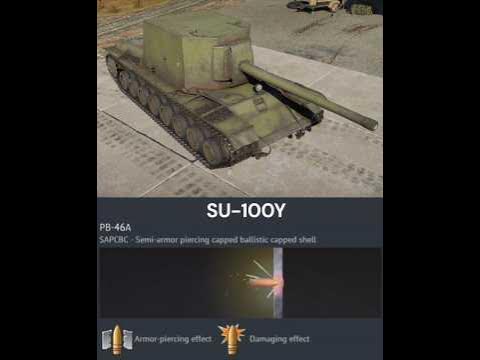 WAR THUNDER | TANK DESTROYER SU-100Y | #Shorts - YouTube