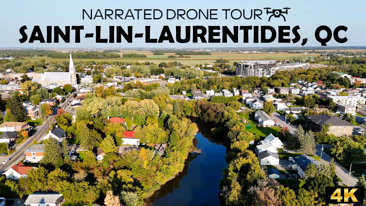 ⚜️ Soaring Over Saint-Lin-Laurentides! 🇨🇦 Stunning 4K Drone Views | DJI ...