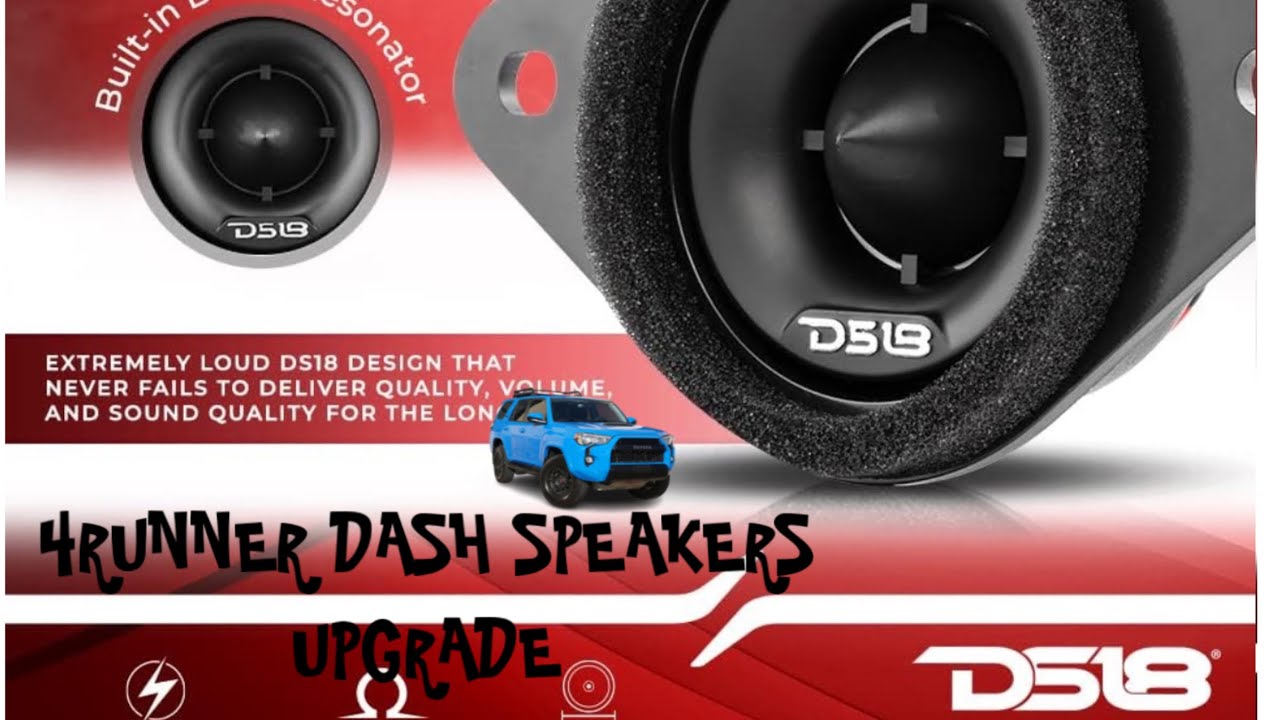 4runner 5th generation dash speakers upgrade - YouTube