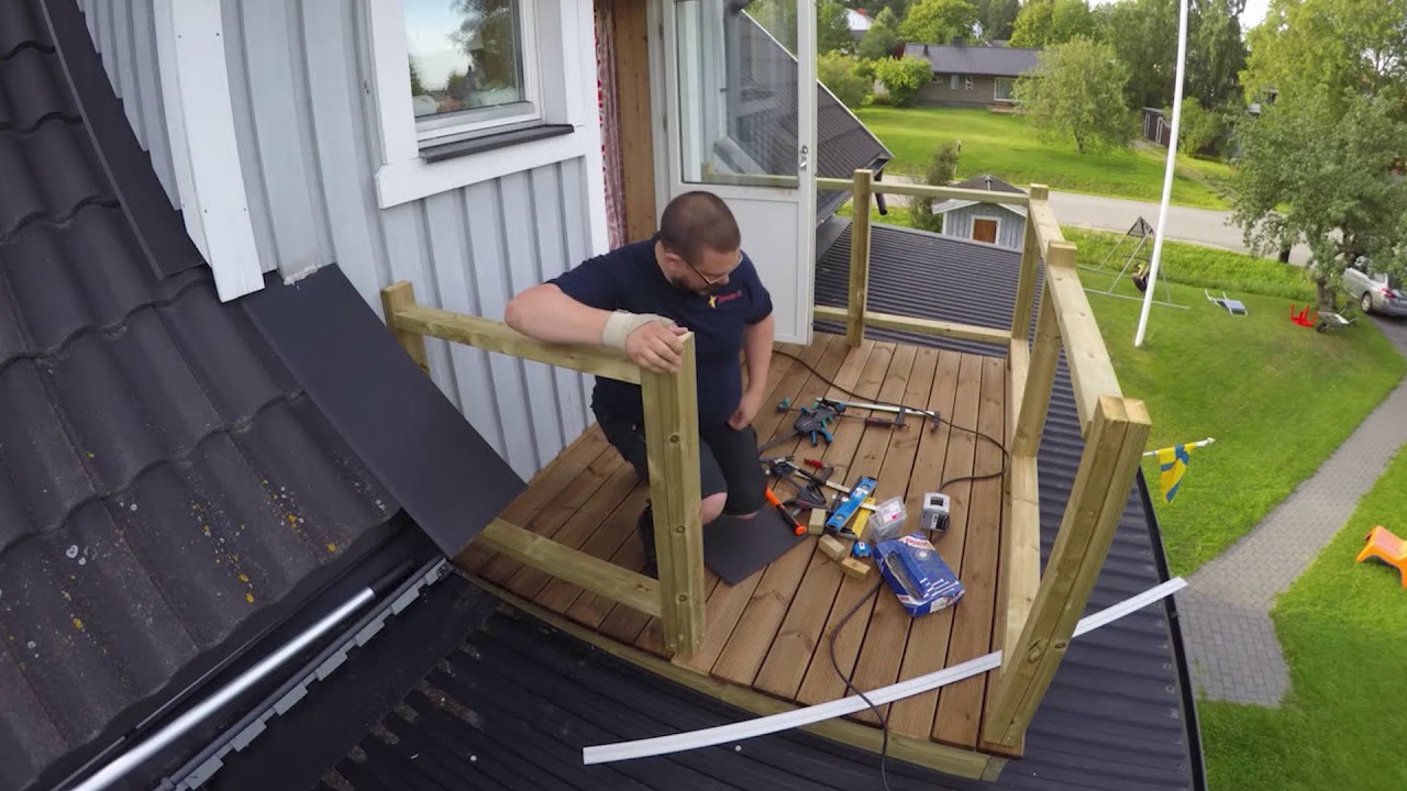 Bygger balkong del 2 - YouTube