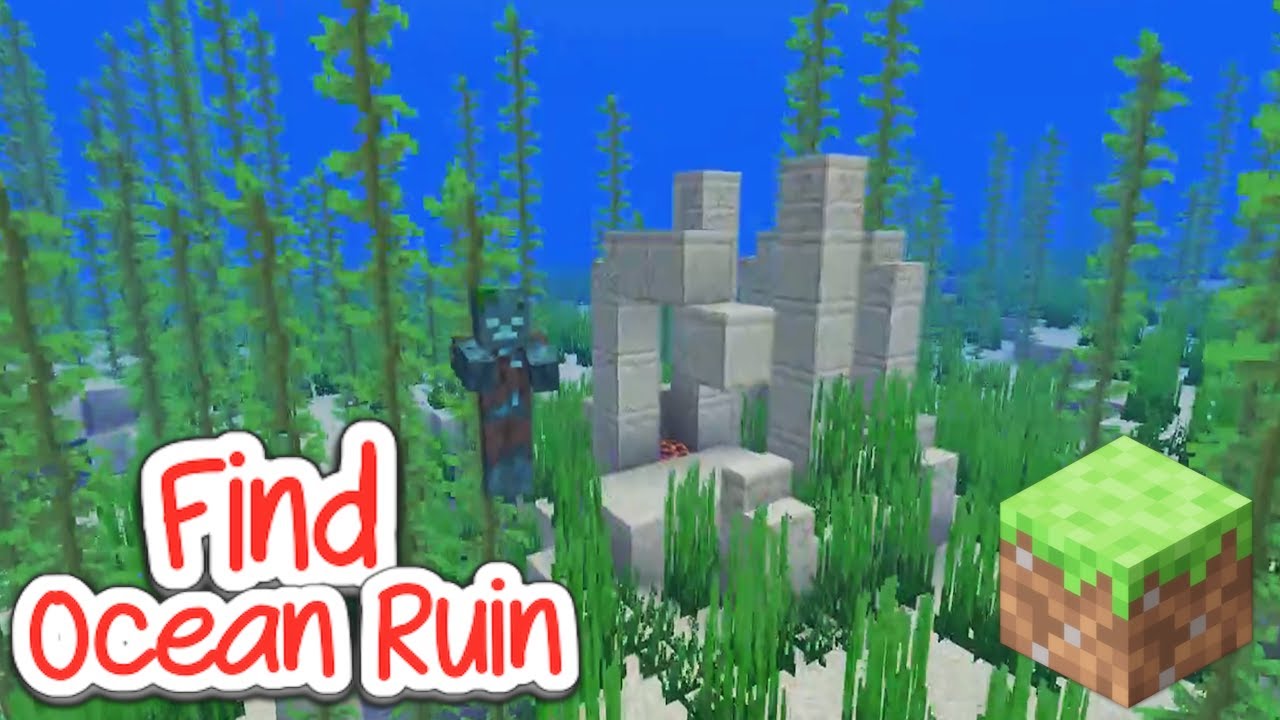 How to Find Ocean Ruins in Minecraft! (Java & Bedrock) - YouTube