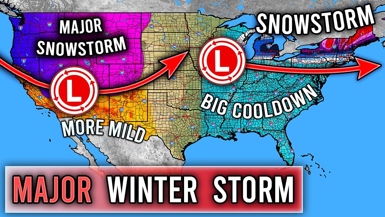 Ongoing MAJOR Winter Storm... Big Snowstorm, HUGE Cold Front, Severe ...