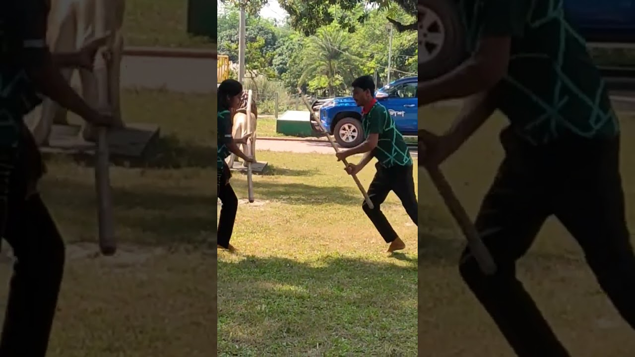 lathi fight। girl vs boy💪 - YouTube