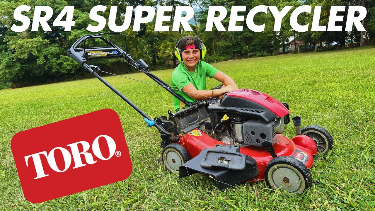My used Toro SR4 Super Recycler in action! - YouTube