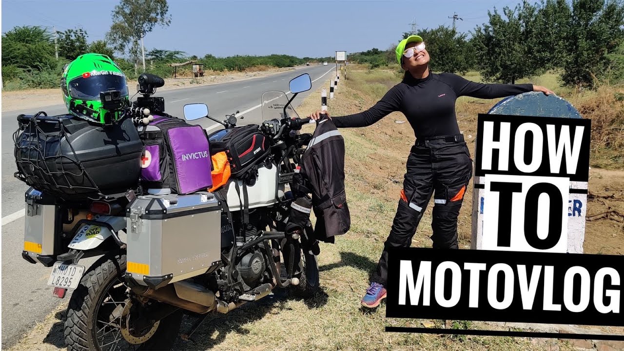 HOW TO MOTO VLOG || Camera, Editing Software, Mic, Helmet, Riding ...