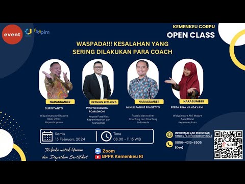 KCOC Balai Diklat Kepemimpinan “Waspada!!! Kesalahan yang Sering dilakukan Para Coach” - YouTube