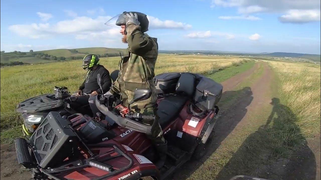 Квадроцикл 200 кубов на маршруте с 750 кубовыми 80 км, Паша - Прохват ...