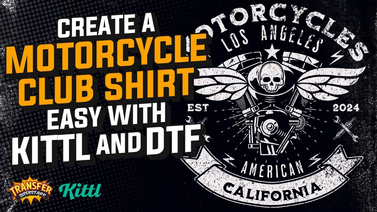 How to Create a Custom Motorcycle Club Shirt with Kittl & DTF Printing ...