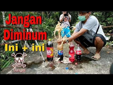 COCA COLA , PEPSI , MENTOS MANA YANG PALING NYEMBUR