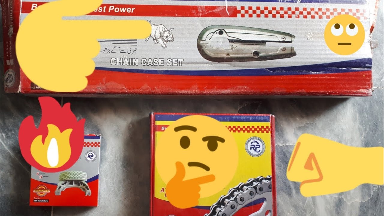 How to change bike chain cover+garari set or break shoe - YouTube