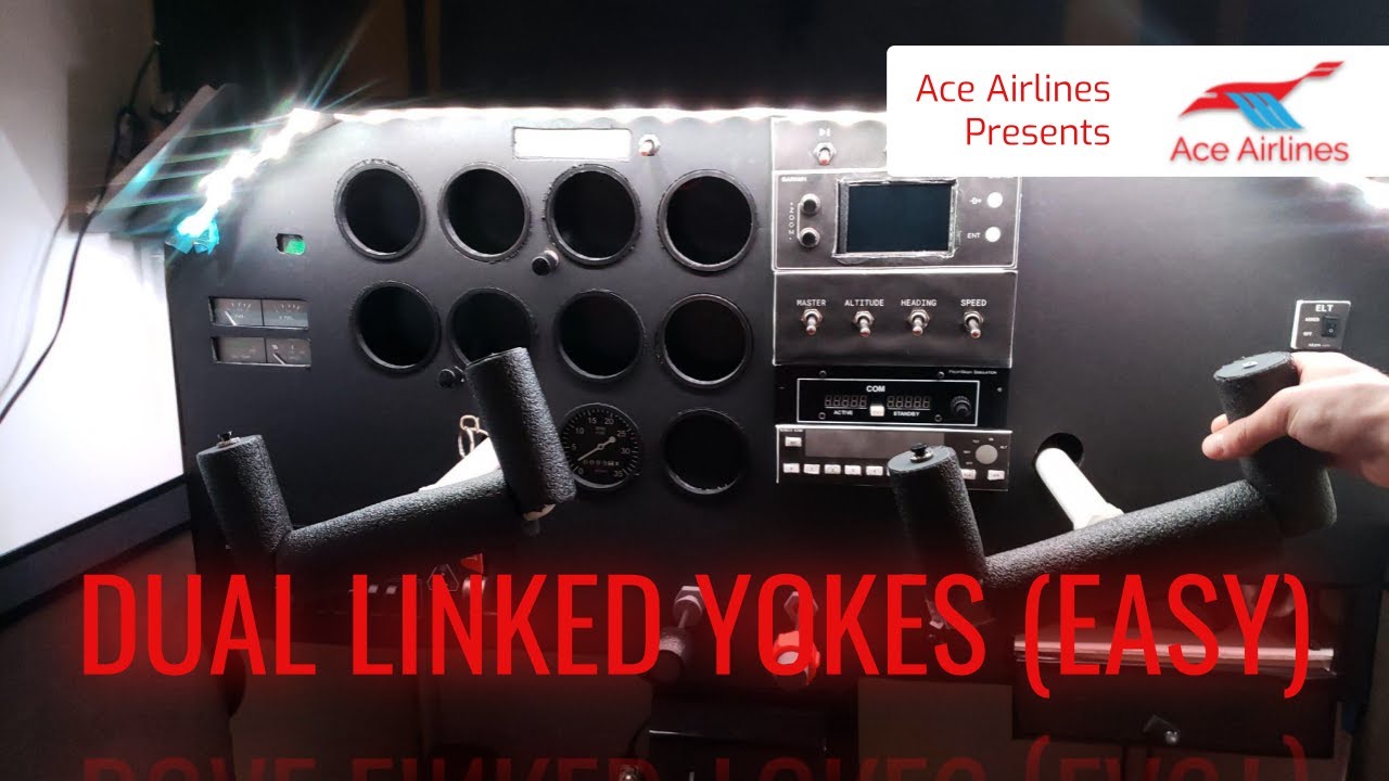 Upgrading My Dual Linked Yokes!!! [Cessna Home Cockpit] - YouTube