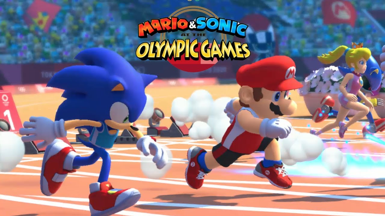 Mario & Sonic 100m At The Olympic Games Tokyo 2020 ( Gameplay ) Very ...