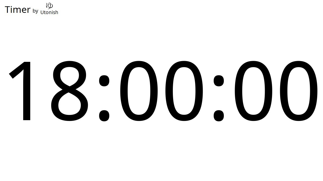 18 Hour Countdown Timer - YouTube