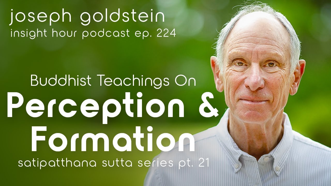 Buddhist Teachings on Perception & Formation with Joseph Goldstein ...