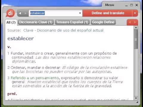 Definición de establecer - YouTube