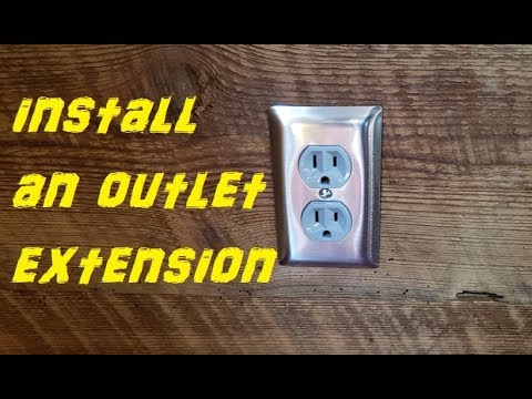 How To Install an Electrical Outlet Extension Due to Increased Wall ...