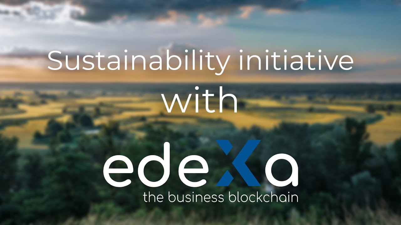Sustainability initiative with edeXa Business Blockchain - YouTube