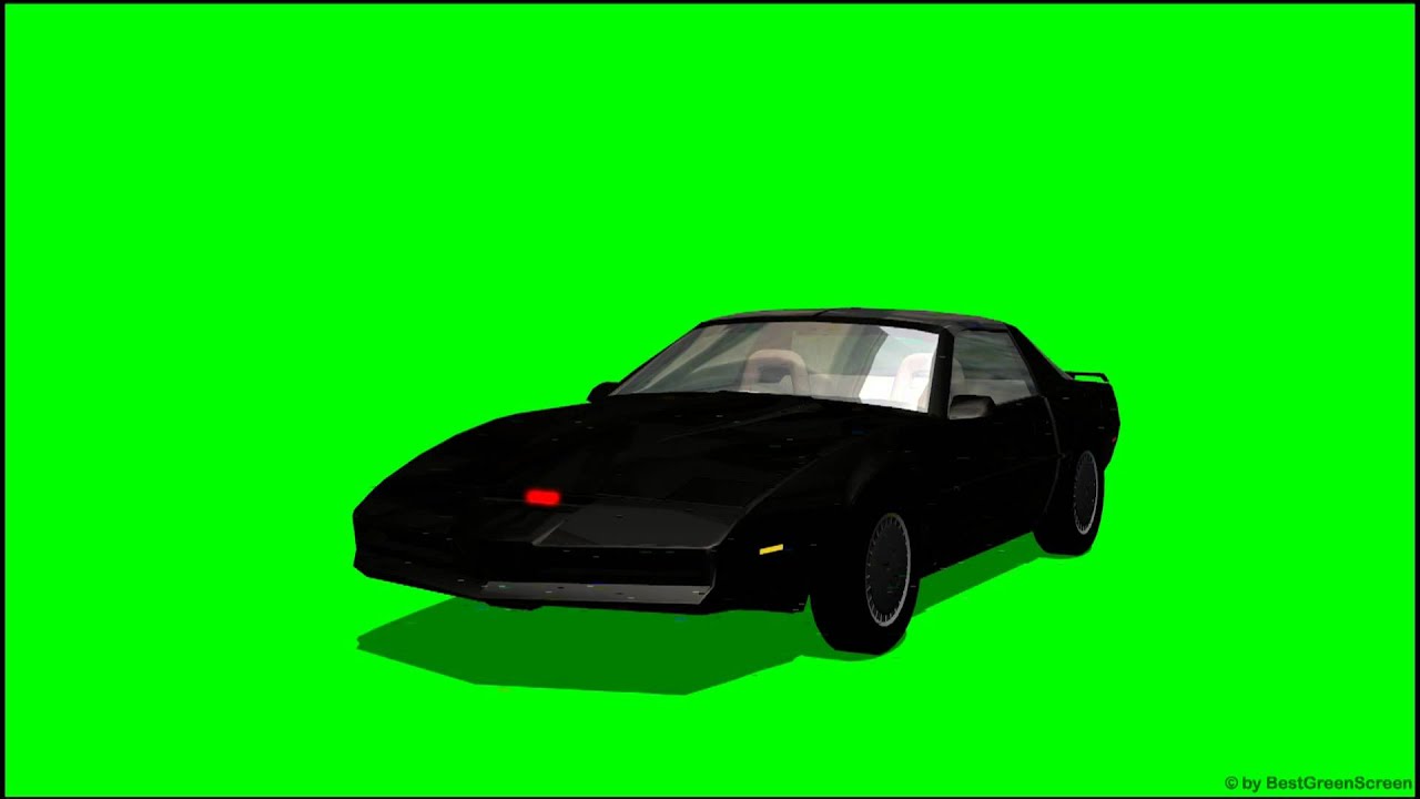 Knight Rider KITT green screen - free use - YouTube