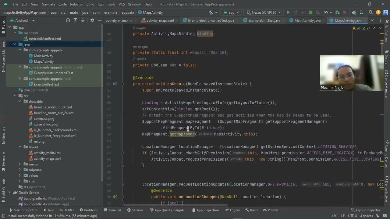 Praktikum Pemrograman Geospasial Perangkat Bergerak Acara 9 App.maps - YouTube