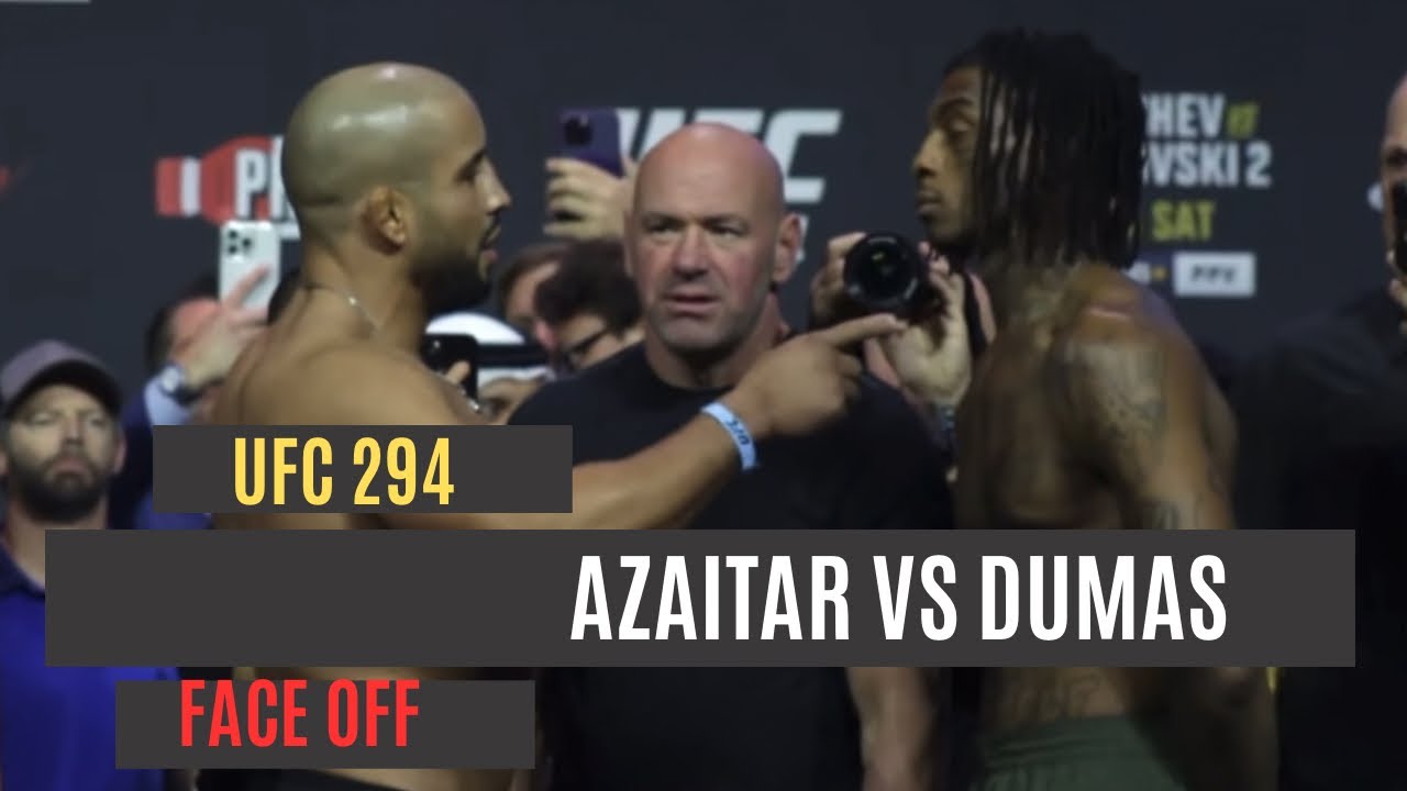UFC Face off | Abu Azaitar vs Sedriques Dumas | UFC 294 - YouTube